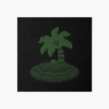 "Desert Island emoji Ascii Art" Art Board Print for Sale by typo-n ...