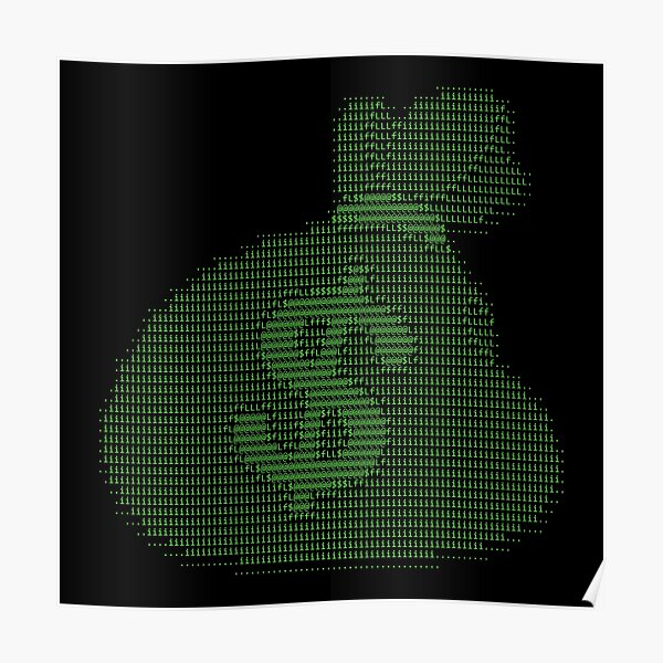 "Bag of money emoji Ascii Art" Poster by typo-n-quotes | Redbubble