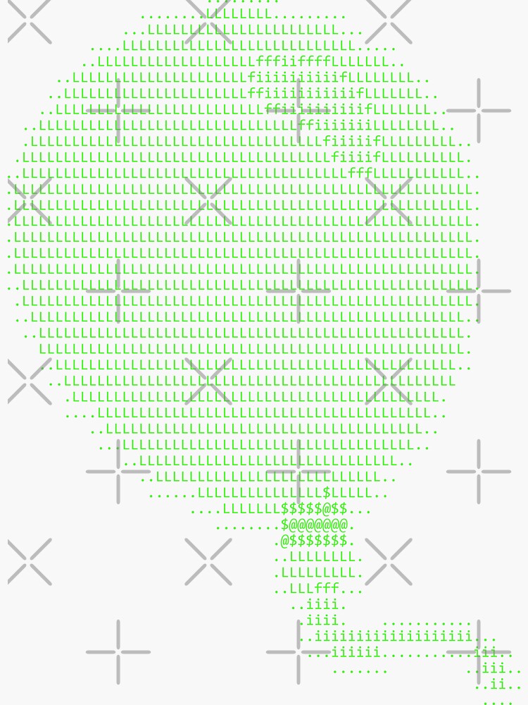 "Balloon emoji Ascii Art" Sticker for Sale by typo-n-quotes | Redbubble