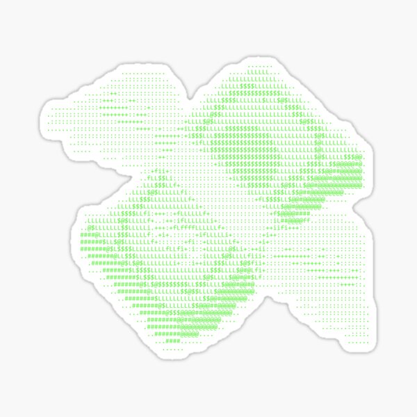 "Flying money emoji Ascii Art" Sticker for Sale by typo-n-quotes ...