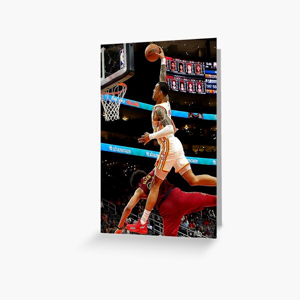 "John Collins 20 " The JC " Posterized Dunk on Jarrett Allen" Greeting ...