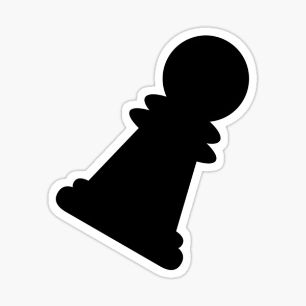 "Pawn " Sticker by NCSWOODART | Redbubble
