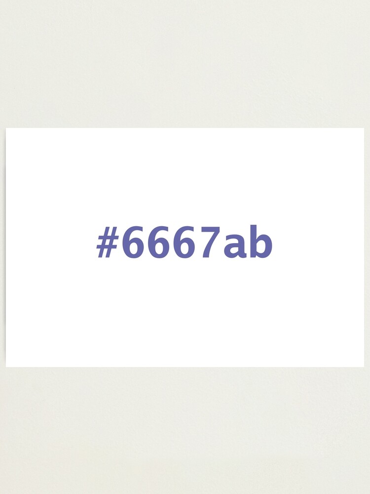 "Pantone Color of the Year 2022 Very Peri Hex 6667ab Typography in ...