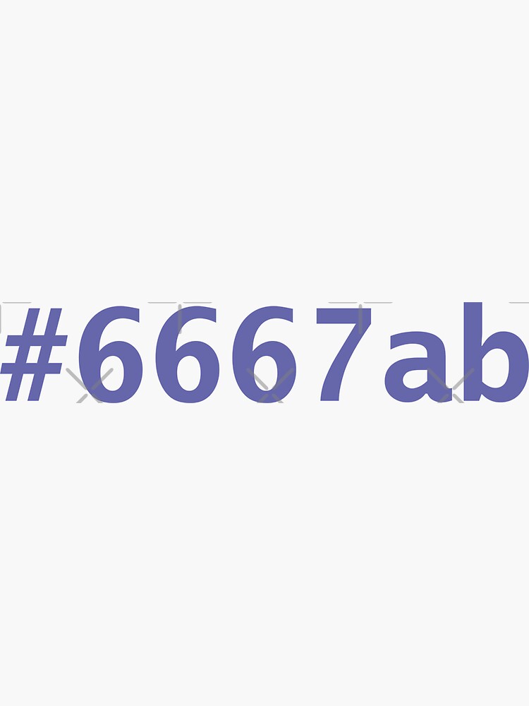 "Pantone Color of the Year 2022 Very Peri Hex 6667ab Typography in ...