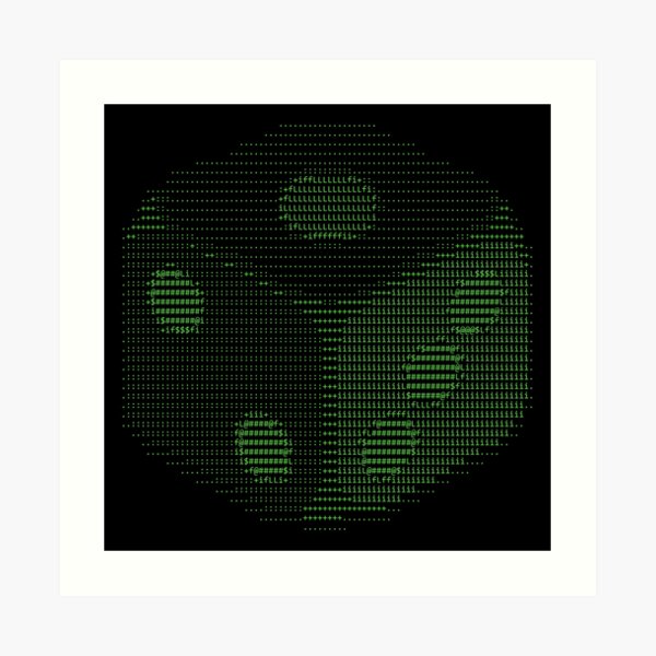 "dice Balloon emoji Ascii Art" Art Print for Sale by typo-n-quotes ...