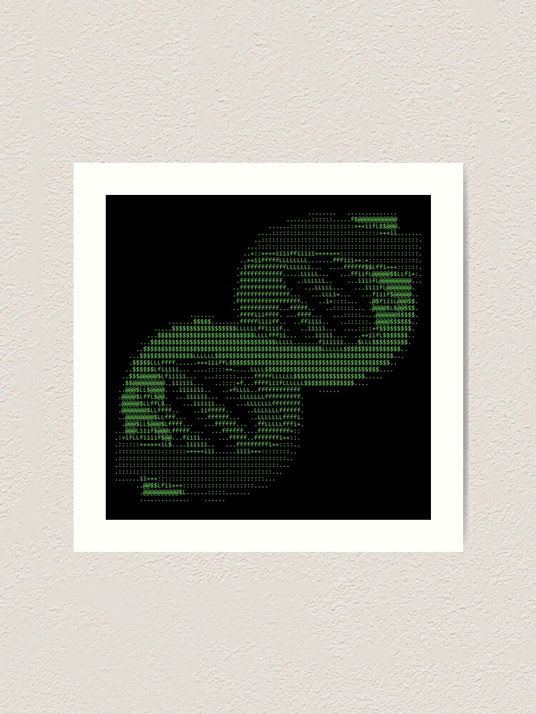 "DNA emoji Ascii Art" Art Print for Sale by typo-n-quotes | Redbubble