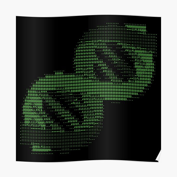 "DNA emoji Ascii Art" Poster for Sale by typo-n-quotes | Redbubble