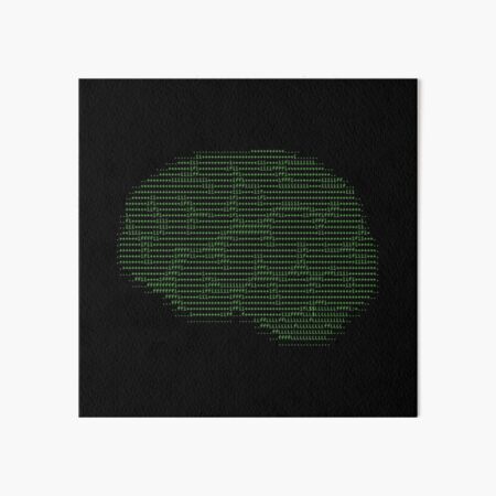 "Brain emoji Ascii Art" Art Board Print for Sale by typo-n-quotes ...