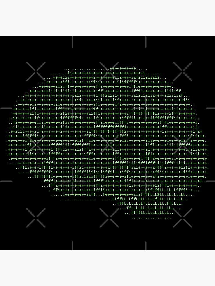"Brain emoji Ascii Art" Poster for Sale by typo-n-quotes | Redbubble