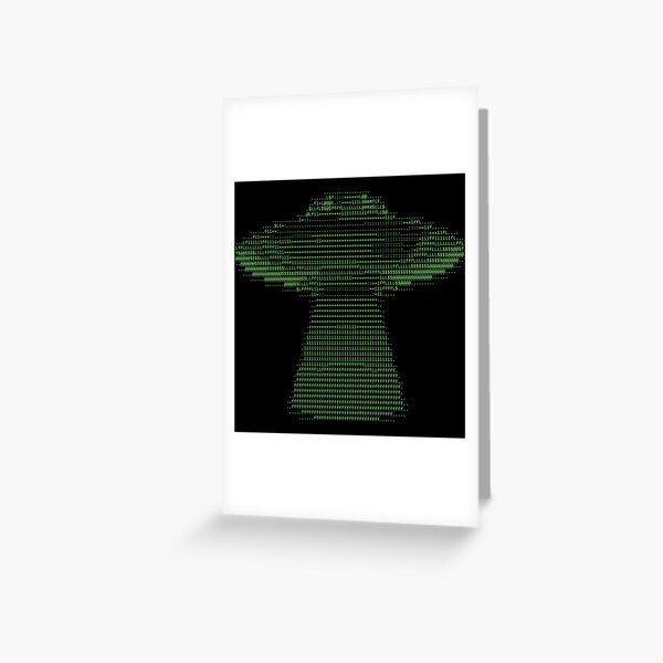 "UFO flying saucer emoji Ascii Art" Greeting Card for Sale by typo-n ...