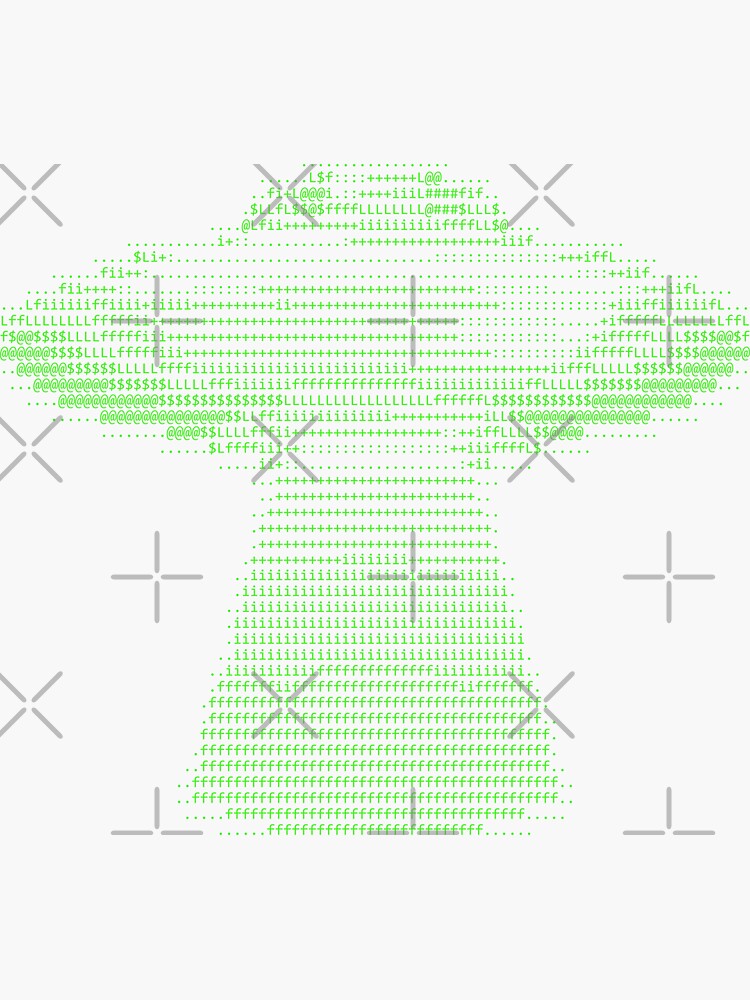 "UFO flying saucer emoji Ascii Art" Sticker for Sale by CodingStore ★★★★★ | Redbubble