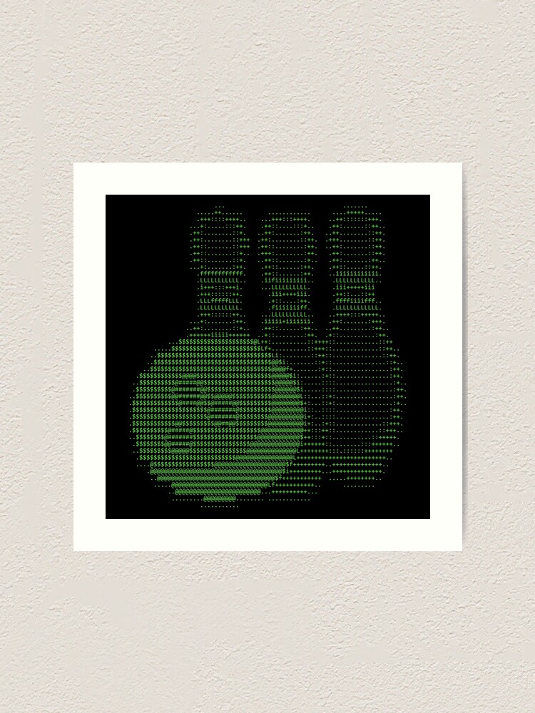 "Bowling emoji Ascii Art" Art Print for Sale by typo-n-quotes | Redbubble