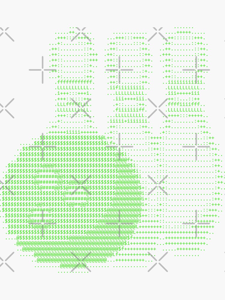 "Bowling emoji Ascii Art" Sticker for Sale by typo-n-quotes | Redbubble