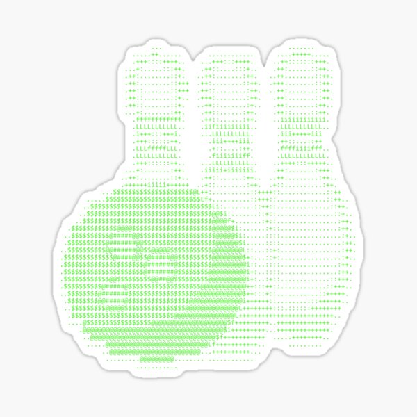 "Bowling emoji Ascii Art" Sticker for Sale by typo-n-quotes | Redbubble
