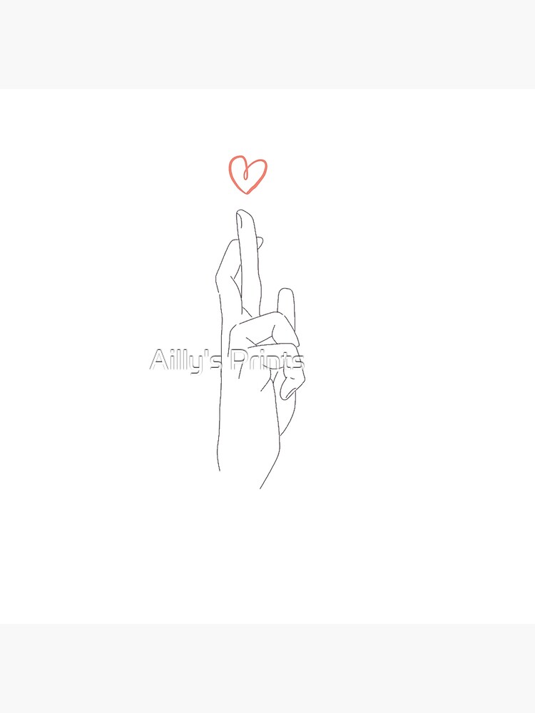 "Gojo Satoru Finger Heart" Art Print for Sale by LyliaPrints | Redbubble