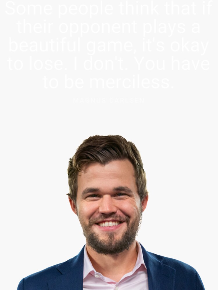 "Magnus Carlsen" Sticker for Sale by NCSWOODART | Redbubble