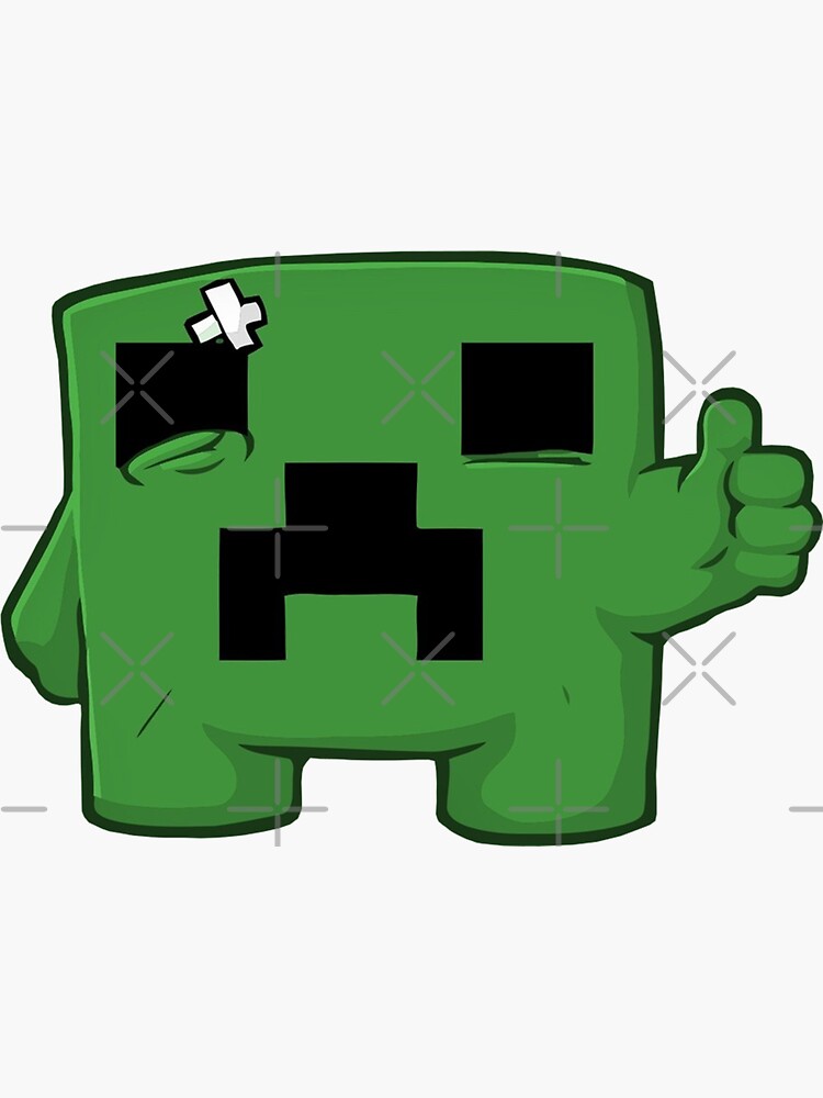 "Minecraft Super Meat Boy DayZ Creeper Mod" Sticker for Sale by ...