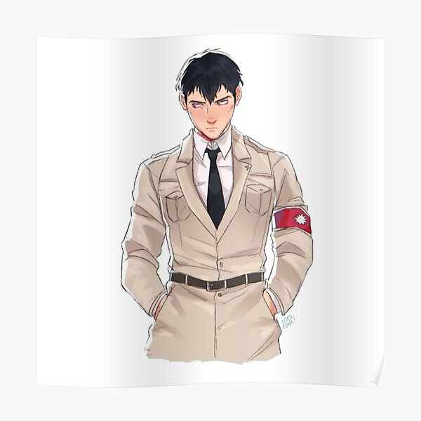 "Bertholdt Mahr" Poster for Sale by Cursed-Teemo | Redbubble