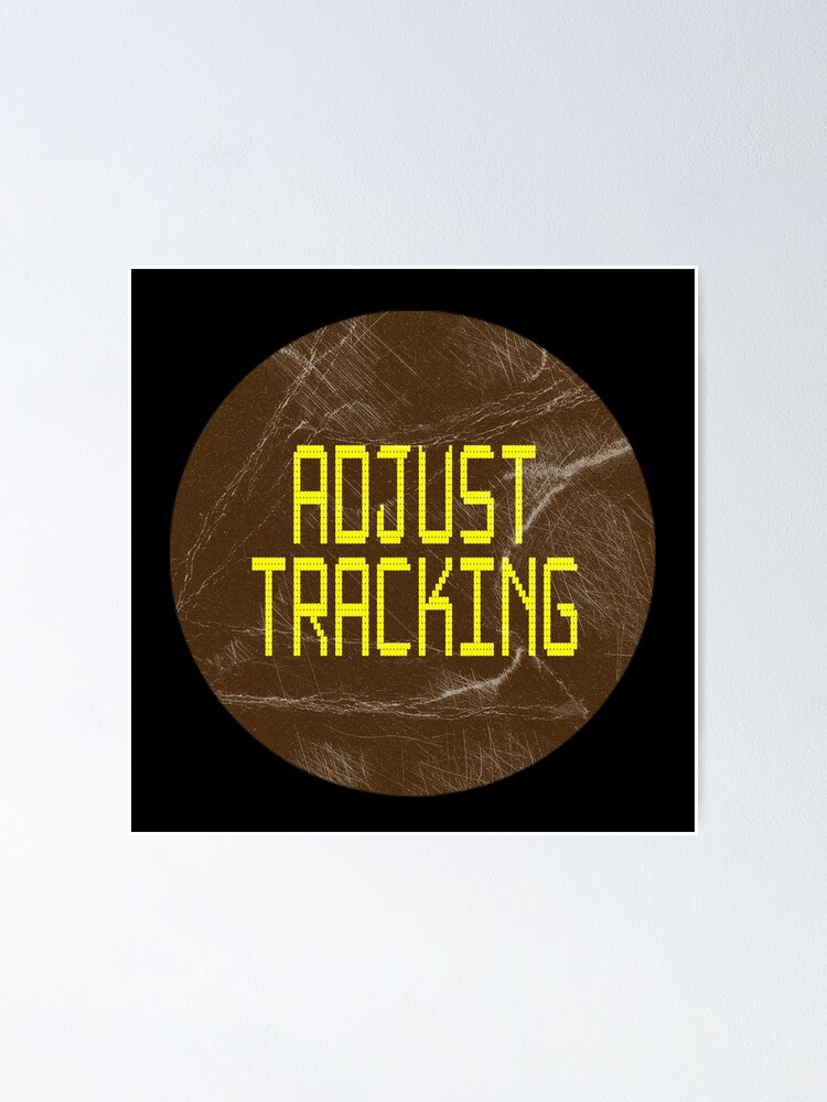 "Adjust Tracking Retro VHS Sticker" Poster for Sale by wildeyemovies ...