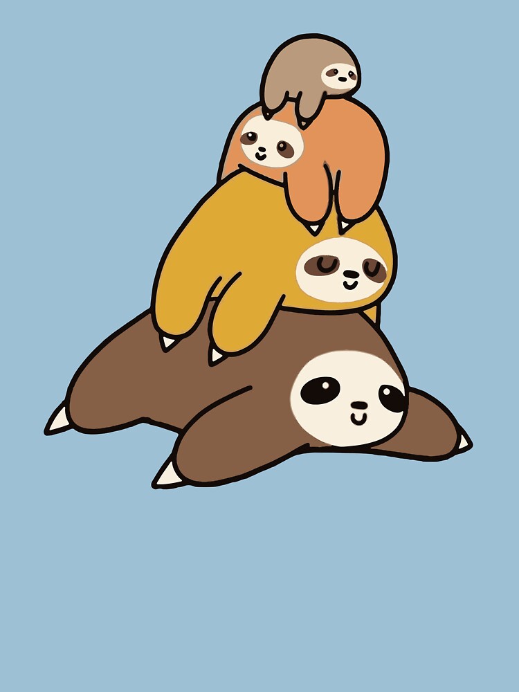 Sloth Stack Classic T-Shirt, Sloth Lover Shirt, Animal Lover Shirt ...
