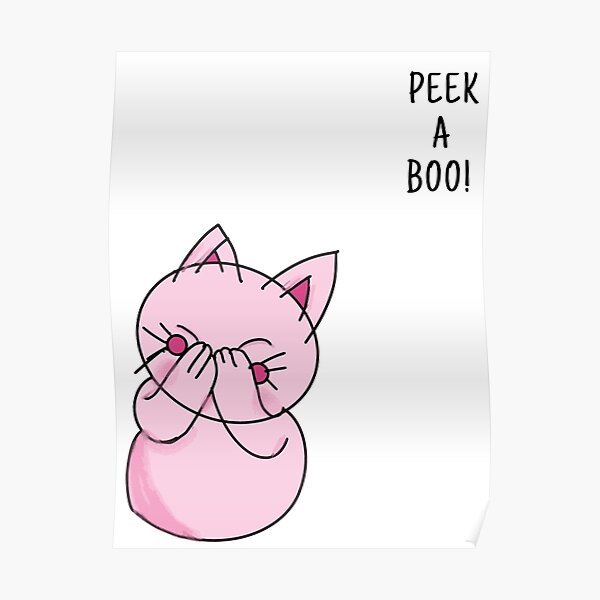 "Peekaboo, kids art " Poster for Sale by SADPrintables | Redbubble