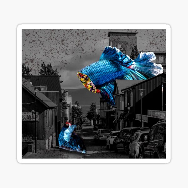 "Reykjavík Dead Fish" Sticker for Sale by IsabellaAevar | Redbubble