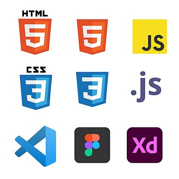 "FrontEnd Developer Stack" Sticker for Sale by Tech Base | Redbubble