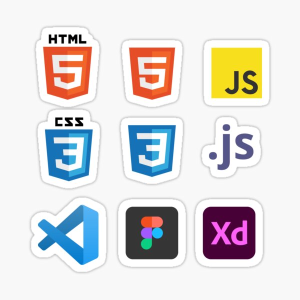 "FrontEnd Developer Stack" Sticker for Sale by Tech Base | Redbubble