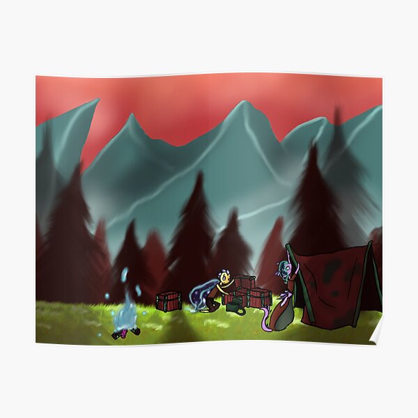 "Alien campsite on an alien planet" Poster for Sale by BerryShyKittens ...