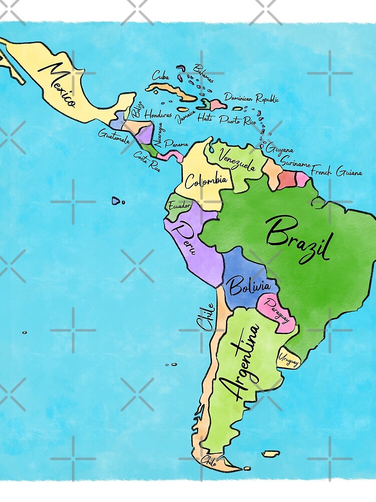 Map South America Central
