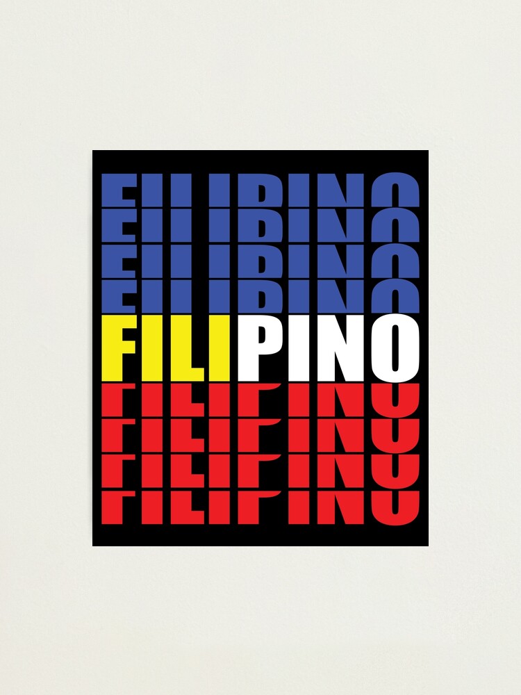 Lámina fotográfica «Letras en cascada filipinas en colores de la ...