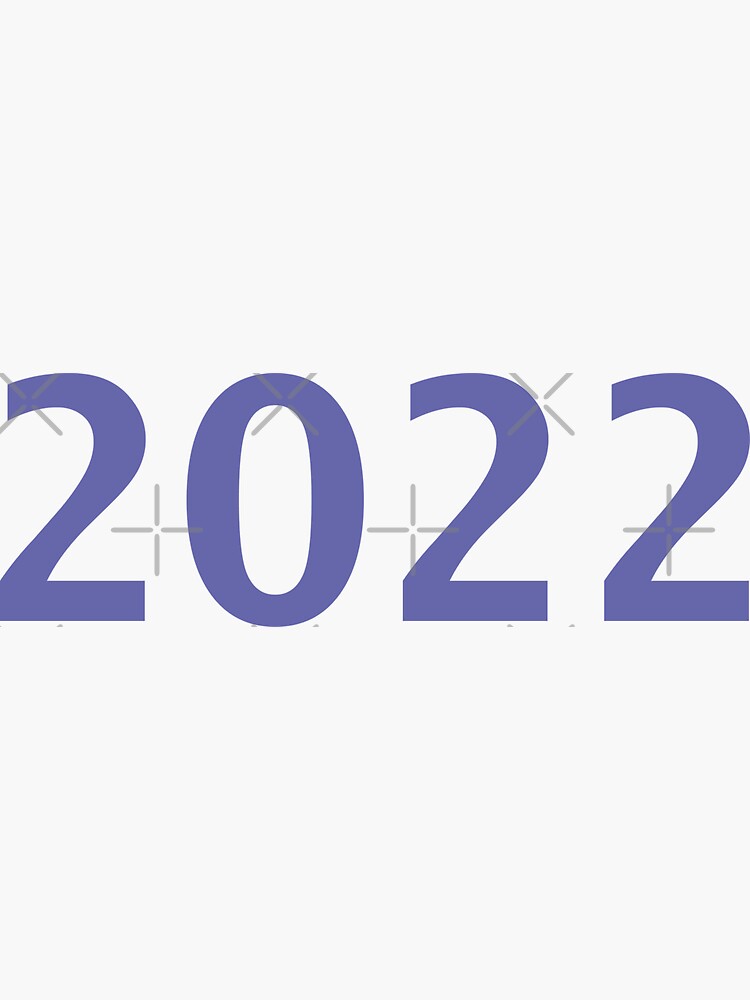 "Pantone Color of the Year 2022 Typography Veri Peri Periwinkle Blue ...