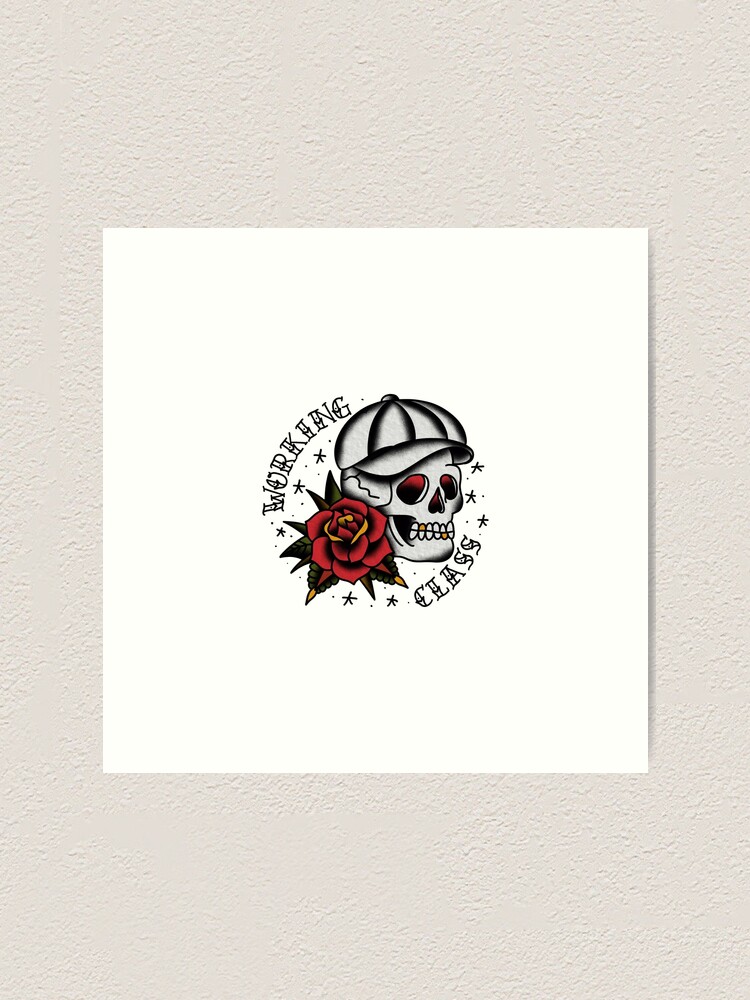 "American Traditional working class logo" Art Print by workingclass ...