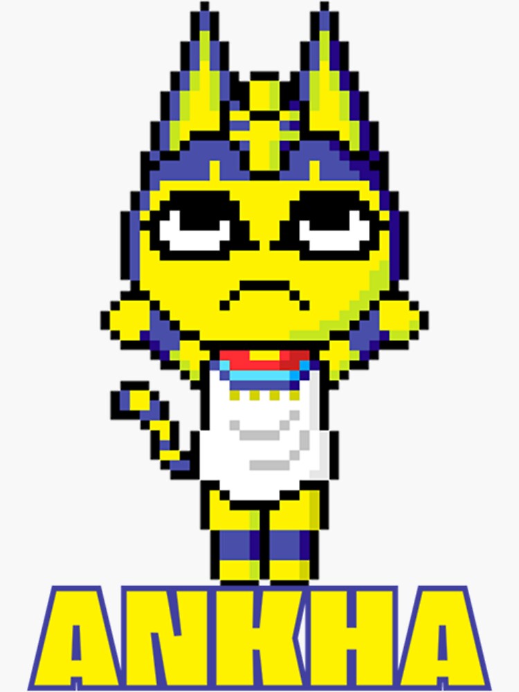 "ankha pixels " Sticker for Sale by DoYouLikeShops | Redbubble