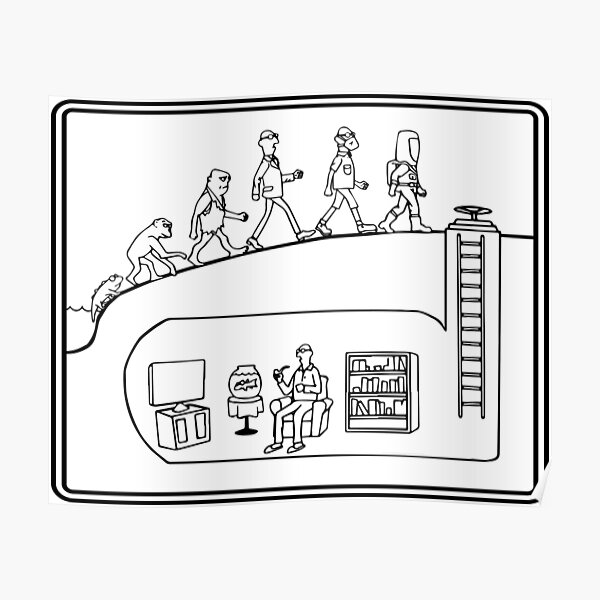 "Copy of Devolution of Humankind 2 (alt color)" Poster for Sale by ...