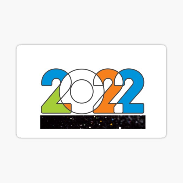 "colorfull 2022" Sticker for Sale by LaSolucion | Redbubble