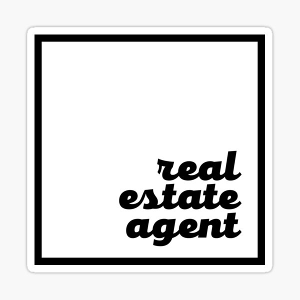 "Real Estate Agent" Sticker by mobilizeamerica | Redbubble
