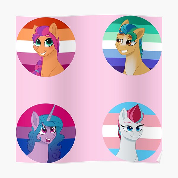 "LGBT Pony Pride Pack" Poster for Sale by tylerrossart | Redbubble