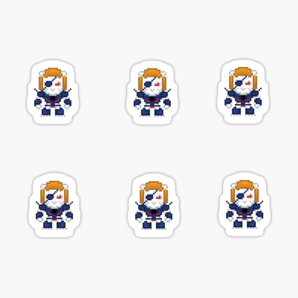 "Pixel Battle Beasts Sticker Set: Pirate Lion" Sticker for Sale by ...