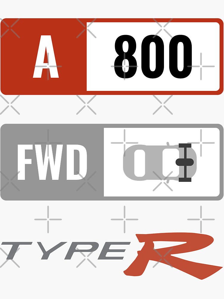 "Forza Type R pack - A Class FWD" Sticker for Sale by supercar1 | Redbubble