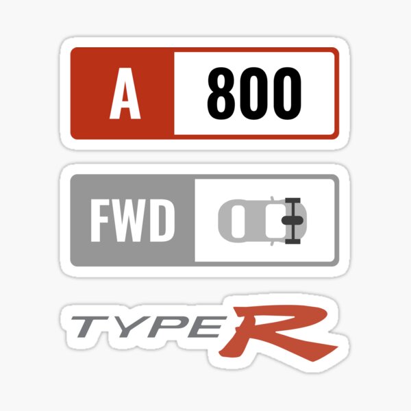 "Forza Type R pack - A Class FWD" Sticker for Sale by supercar1 | Redbubble