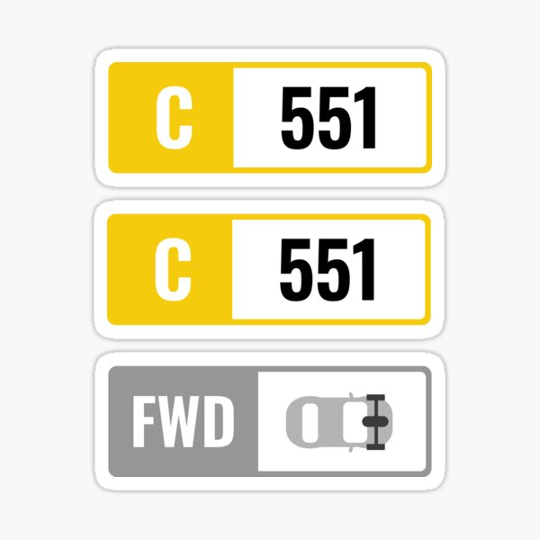" Forza Class C, FWD, Sticker Pack - New Version" Sticker for Sale by ...