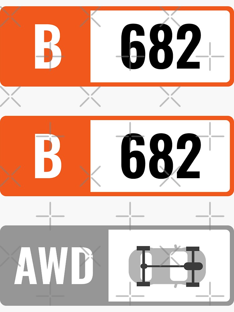 "Forza Class B, AWD, Sticker Pack" Sticker for Sale by supercar1 ...