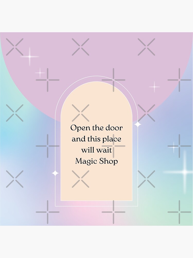 "Magic Shop BTS" Poster by little-axii | Redbubble