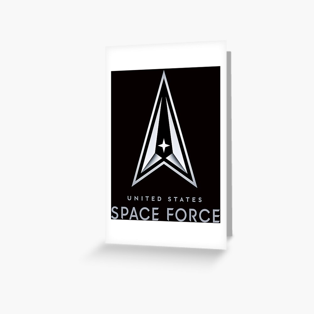 "United States Space Force Delta Logo For Dark Colors" Greeting Card by ...