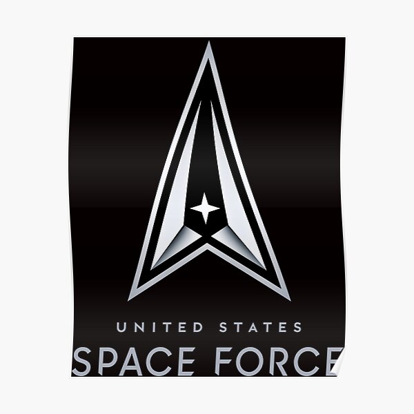 "United States Space Force Delta Logo For Dark Colors" Poster by ...