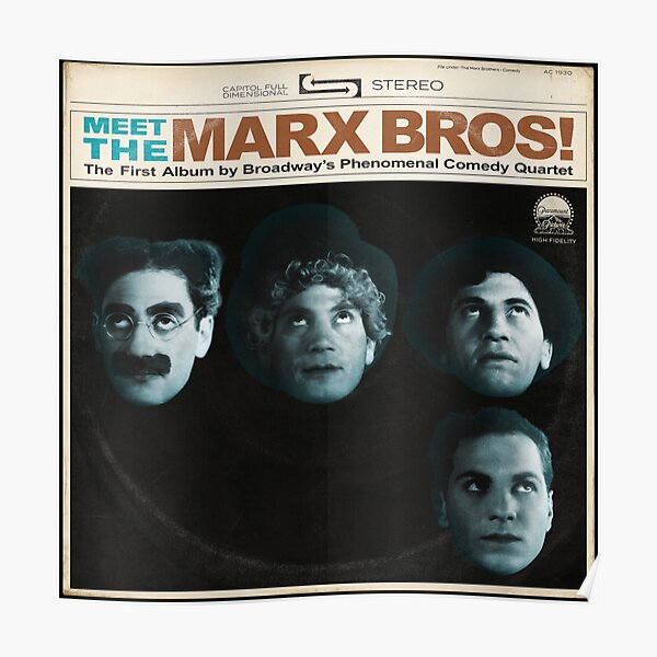 "MEET THE MARX BROS!" Poster for Sale by SpruceTavern | Redbubble