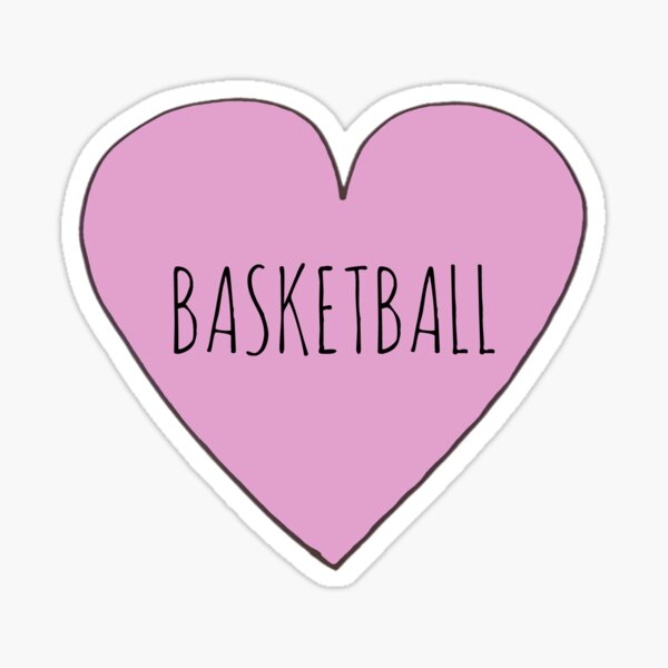 "Basketball Love" Sticker for Sale by Bundjum | Redbubble