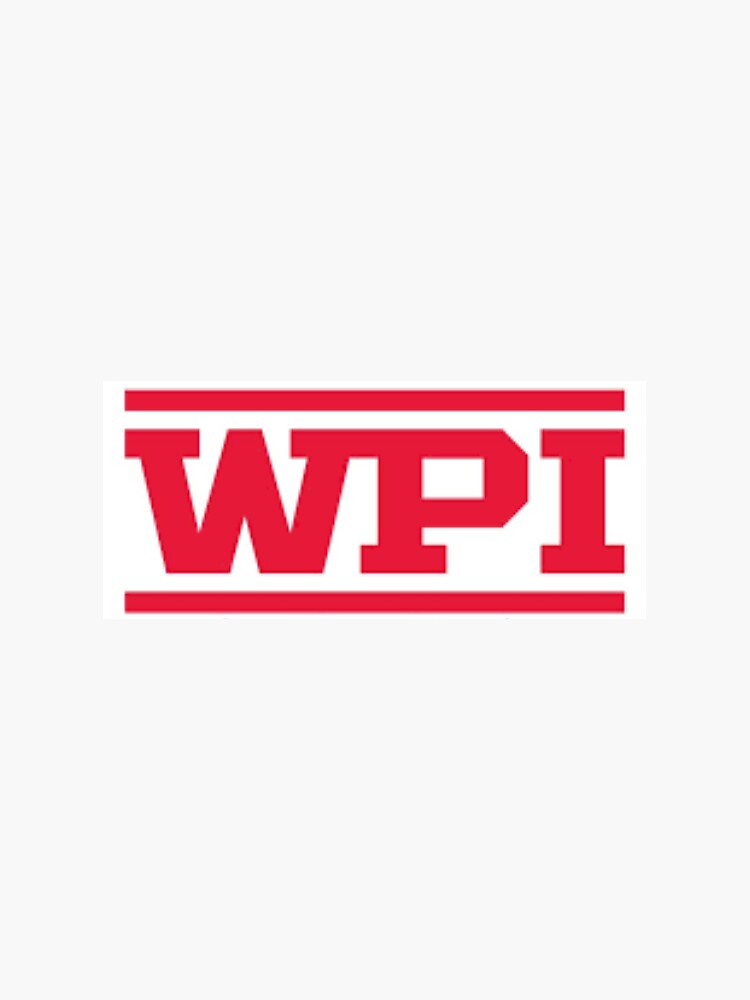 "small red WPI logo" Sticker for Sale by Laverka | Redbubble