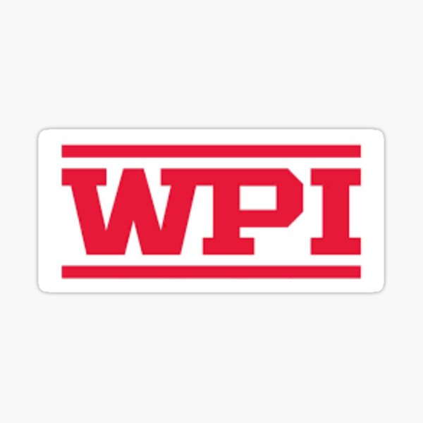 "small red WPI logo" Sticker for Sale by Laverka | Redbubble